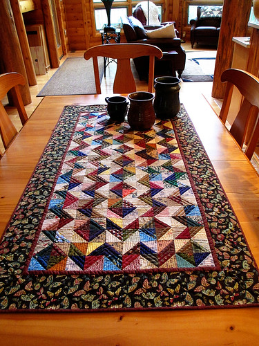 Half Square Triangle Table Runner